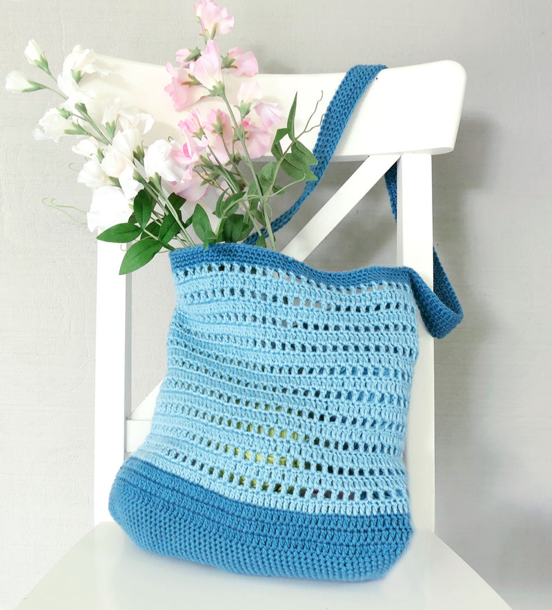 Crochet Market Bag Printed Pattern – Patchwork with Busyfingers