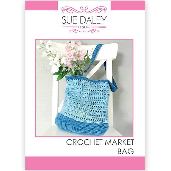 Crochet Market Bag Printed Pattern – Patchwork with Busyfingers