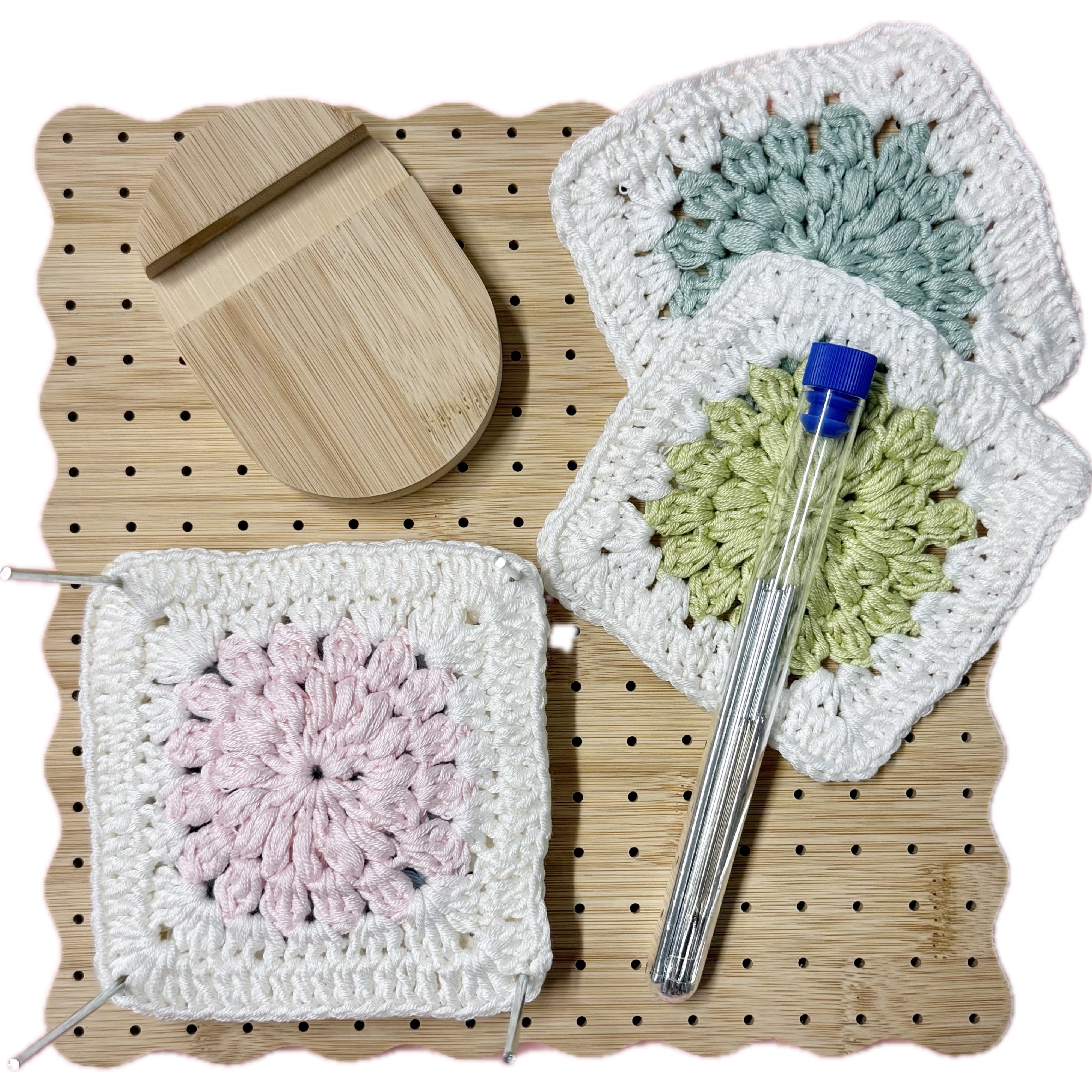 8" Wooden Blocking Board with Rods & Needles