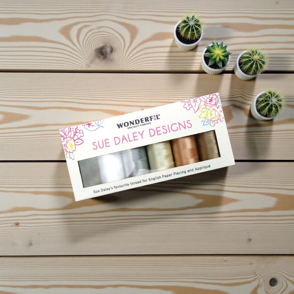 Sue Daley Wonderfil Thread Pack Neutrals - Quilting Thread - Busyfingers