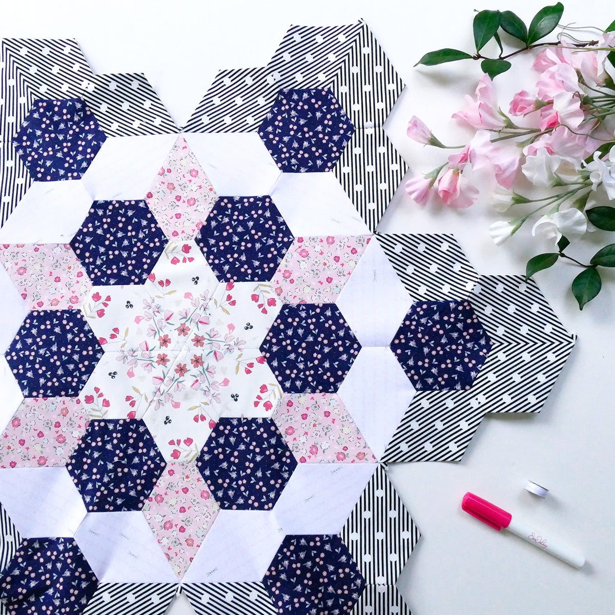 English Paper Piecing – Patchwork with Busyfingers