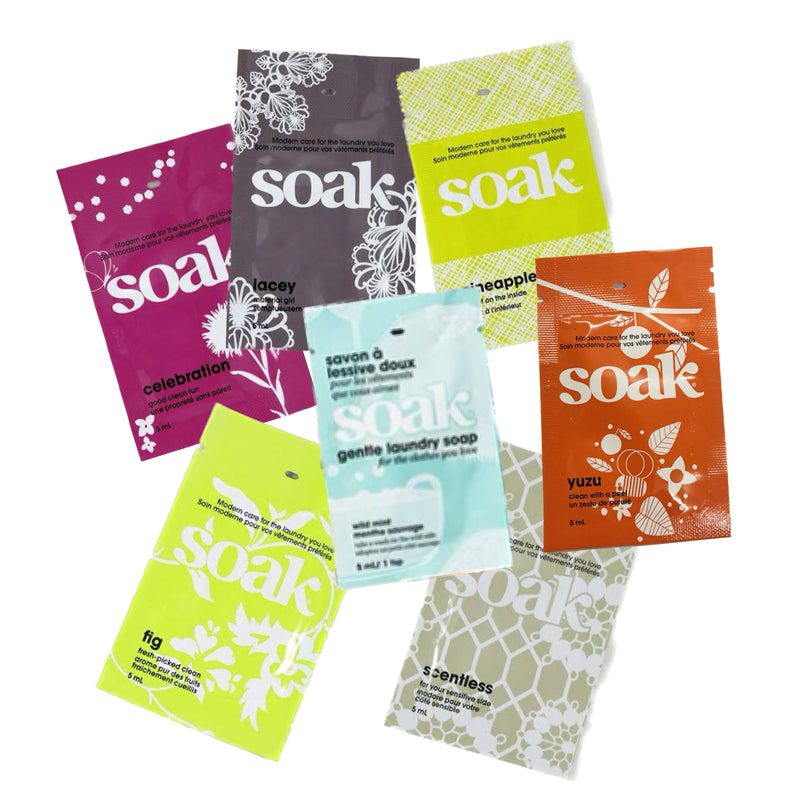 Soak Wash Sachet Sample Pack 7pc – Patchwork with Busyfingers
