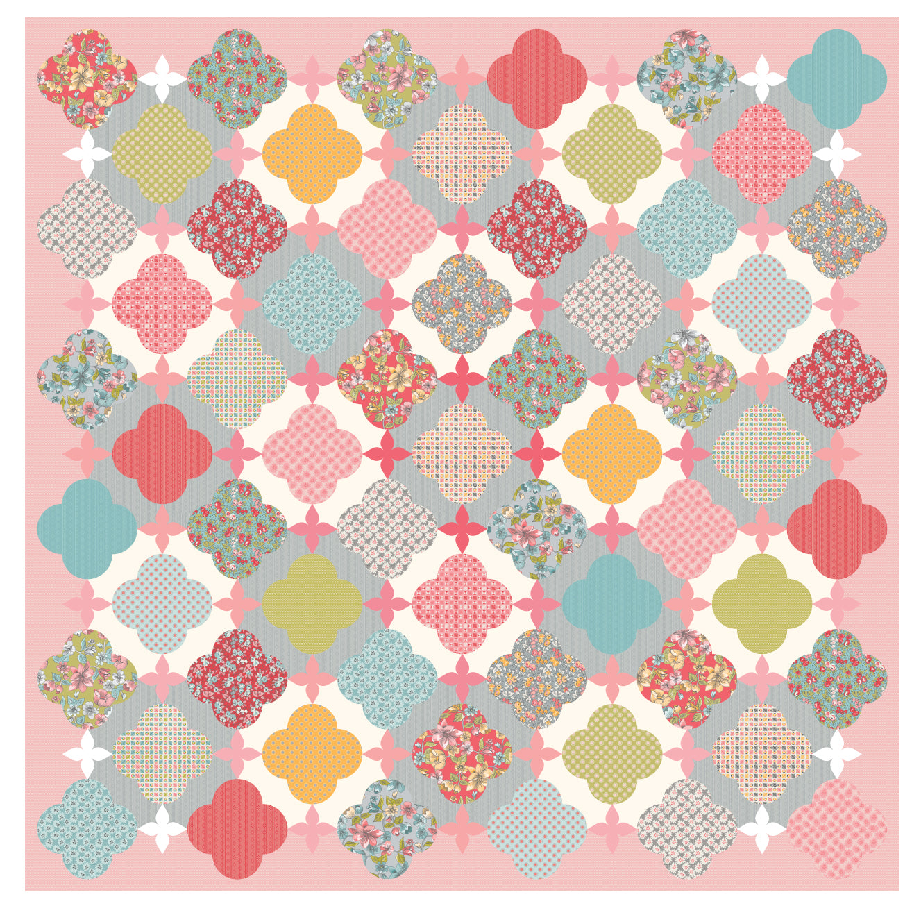 Lattice Rose Quilt Pattern – Patchwork with Busyfingers