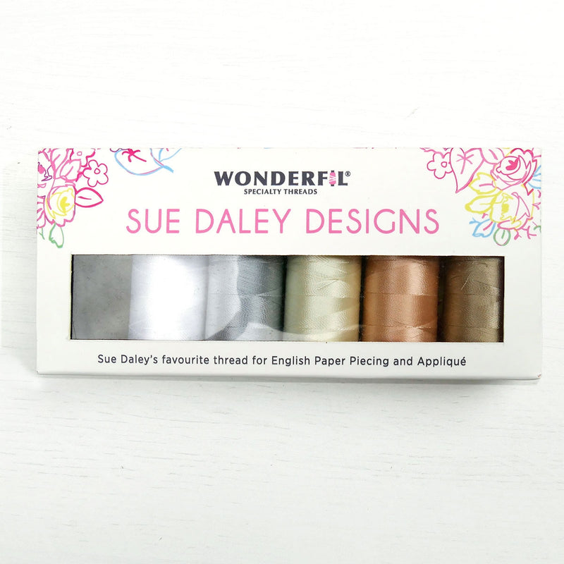 Sue Daley Wonderfil Thread Pack Neutrals – Patchwork with Busyfingers